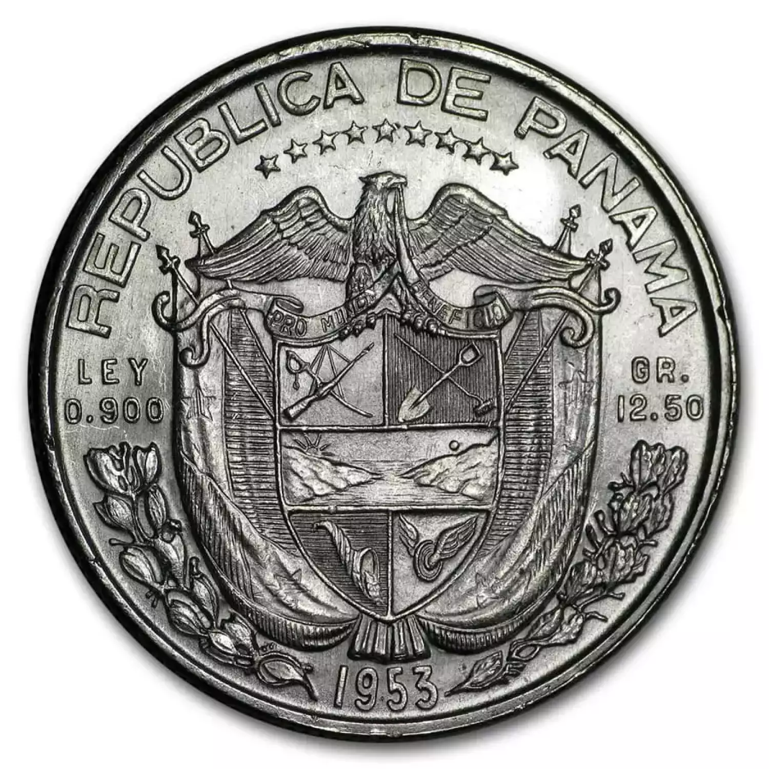 1953 Panama Silver 1/2 Balboa - Stout Gold and Silver
