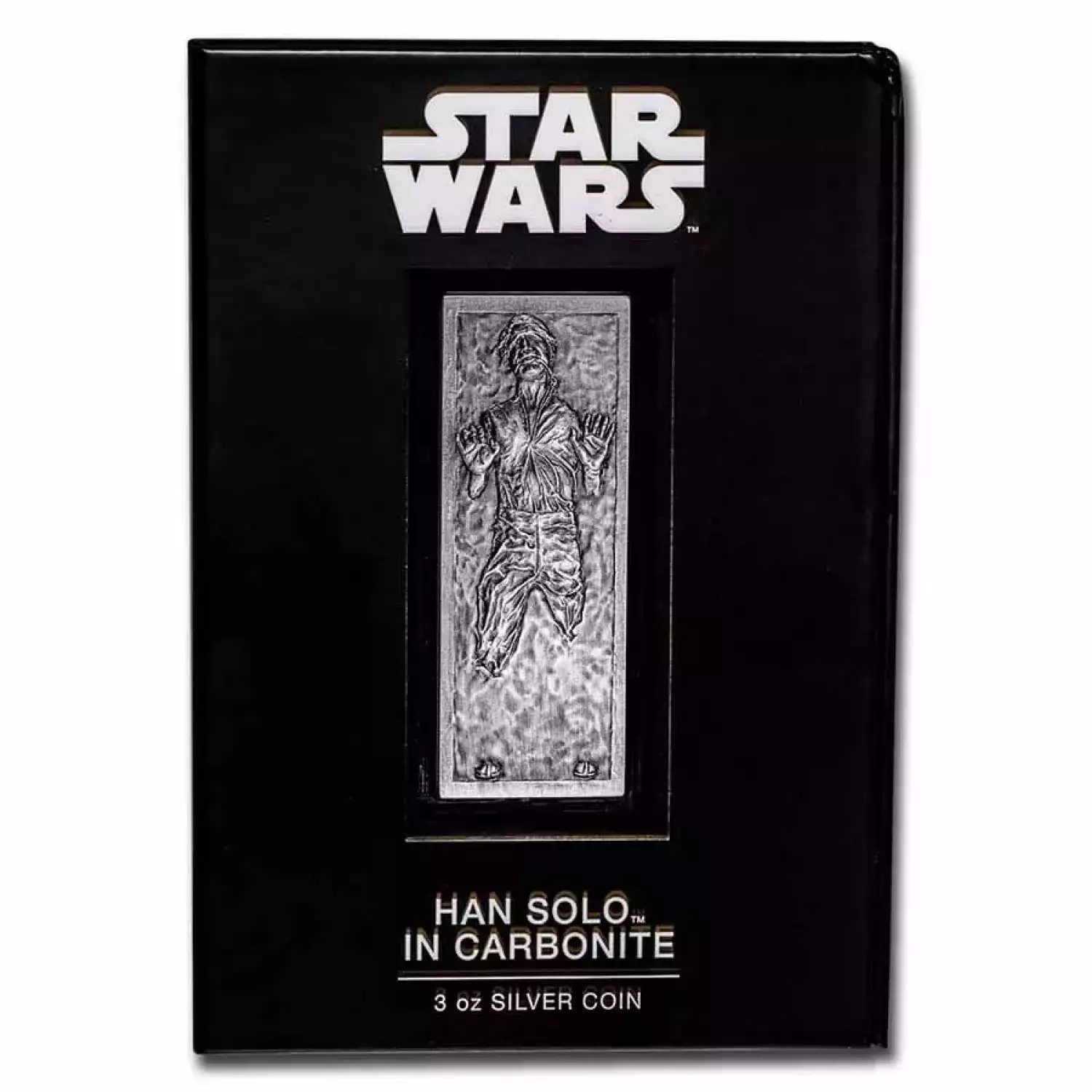 2022 Niue 3 oz Silver $10 Star Wars Han Solo in Carbonite Bar - Stout ...