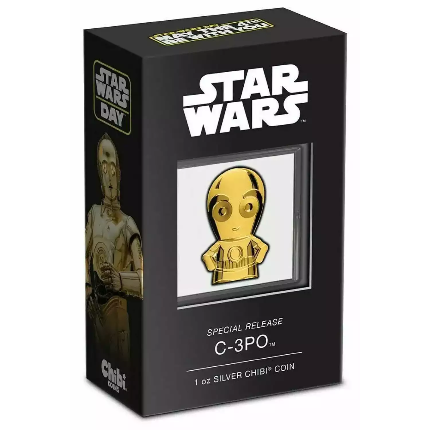 2022 Niue Star Wars C-3PO Chibi Coins 1oz Gold Gilded Silver Proof C3PO ...