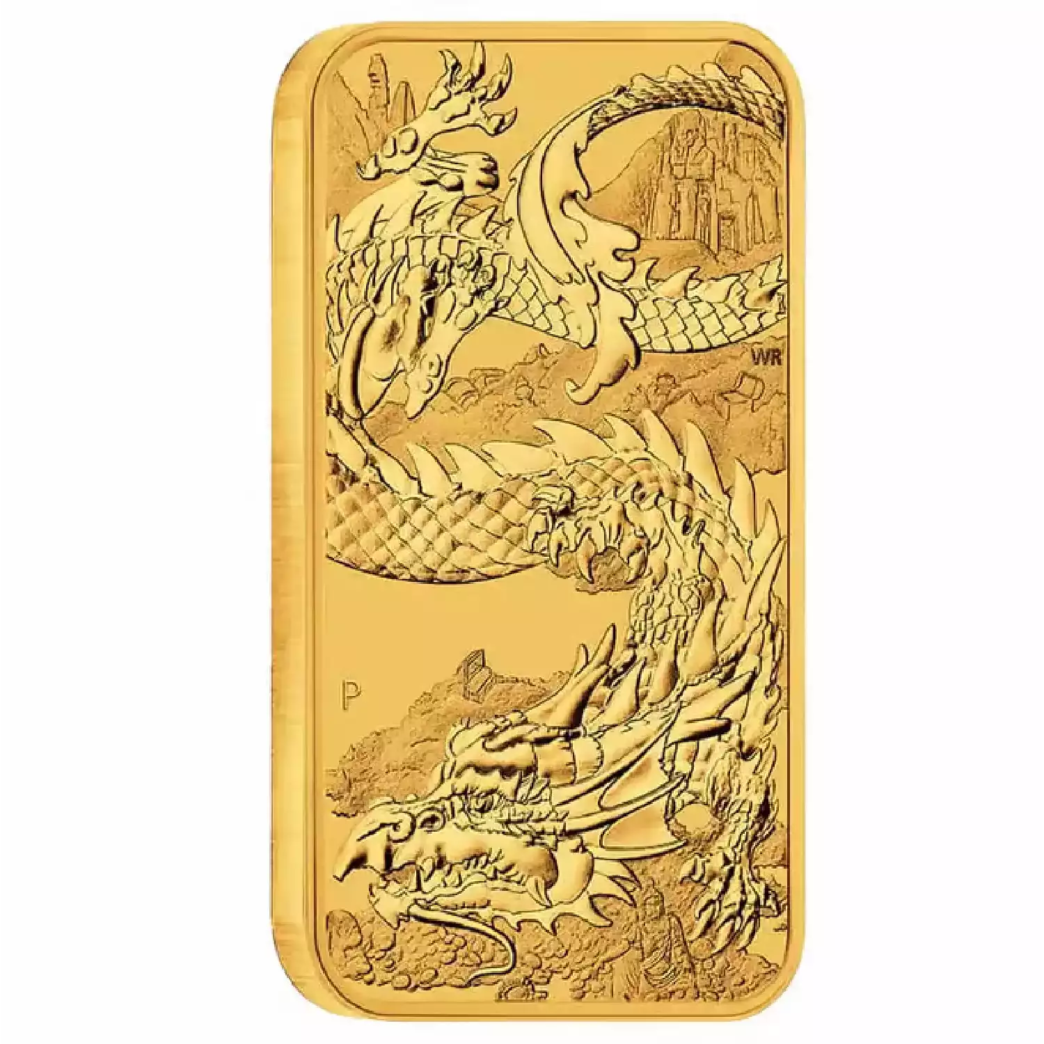 2023 Australia 1 oz Gold Dragon Rectangular Coin BU - Stout Gold and Silver