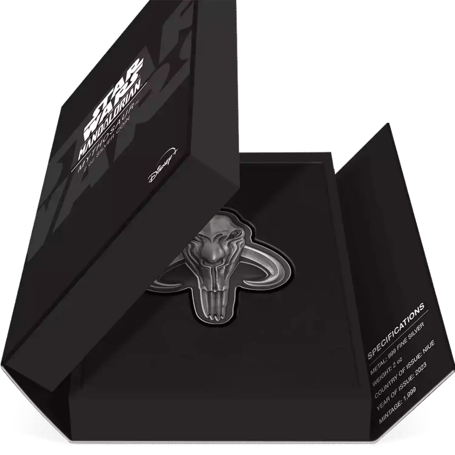 2023 Niue Star Wars: The Mandalorian: 2oz Silver Mythosaur Shaped Coin ...